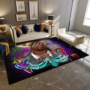 Astronomical Travis Scott Vibrant Art Rug Carpet - Brutifulstore.com