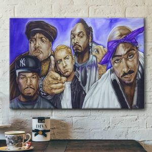 Legends Of Rap & Hip Hop 80s Artists Poster Canvas