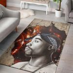 Tupac Shakur Exhibit Hip Hop 90s Rug Carpet