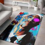 Tupac Shakur Oil Paint Hiphop 90s Rug Carpet