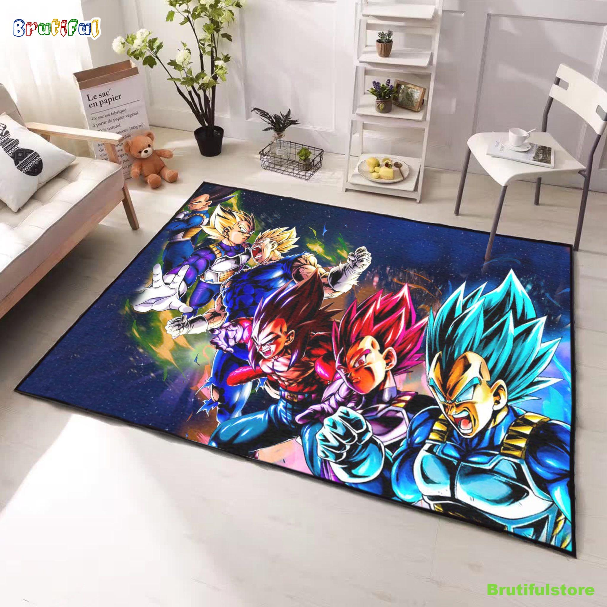 All of Vegeta transformations in DB Legends Rug Carpet