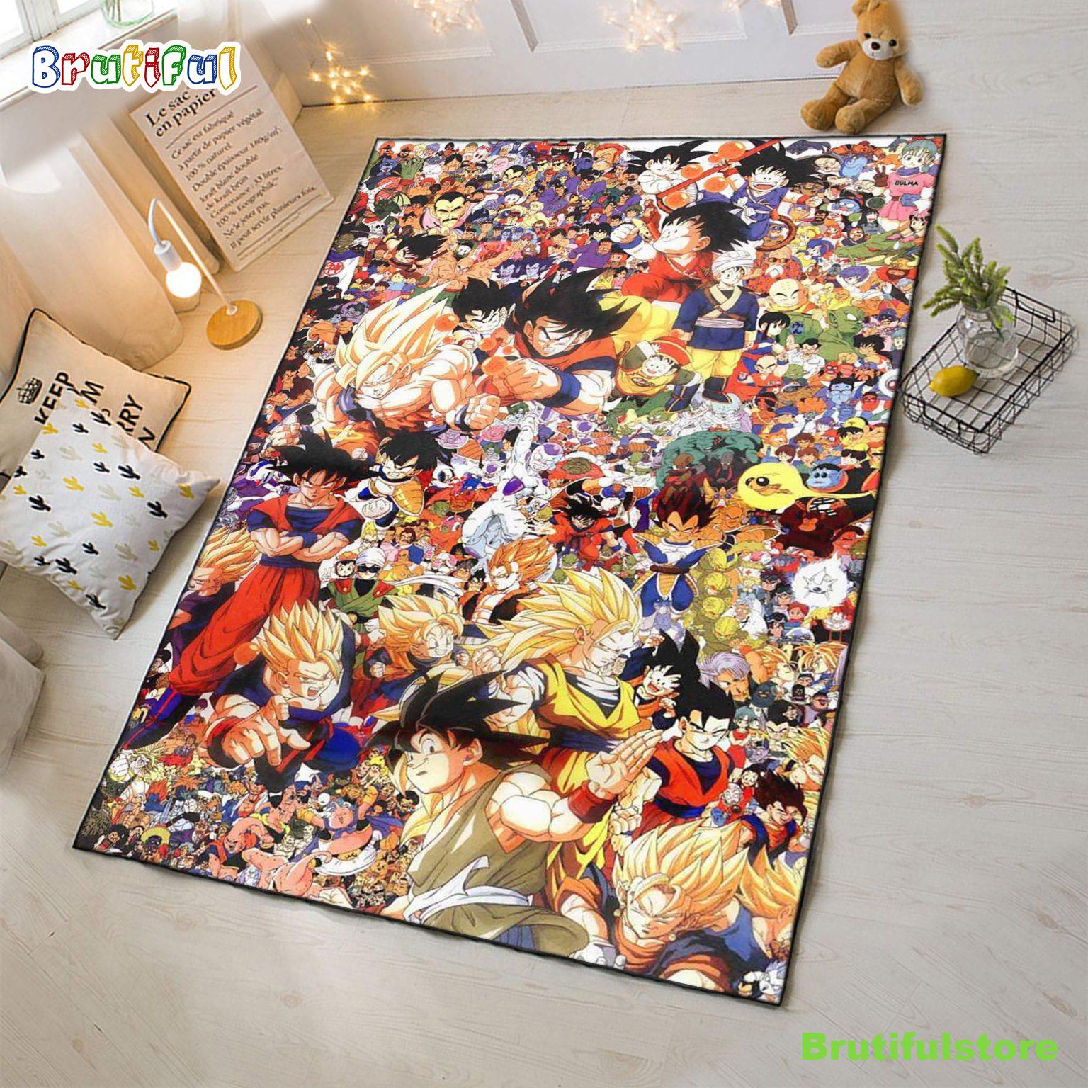 DBZ Anime Manga Full Characters Vibrant Rug Carpet
