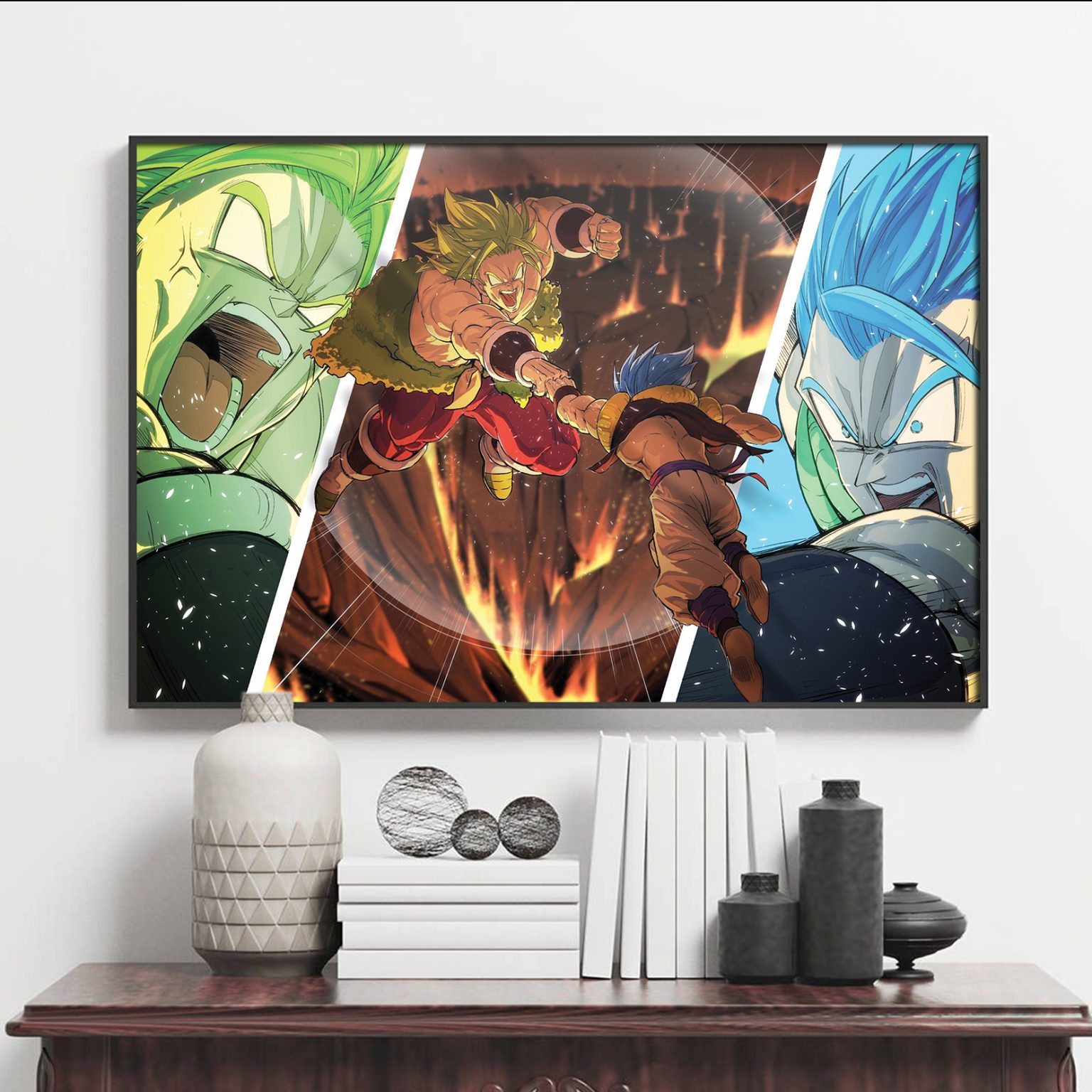 Dragon Ball Super Gogeta vs Broly Poster Canvas