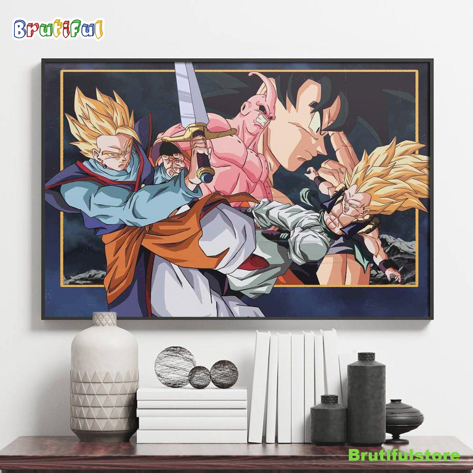 Goku Jiren Freza Vegeta Wallpaper Poster Canvas - Brutifulstore.com