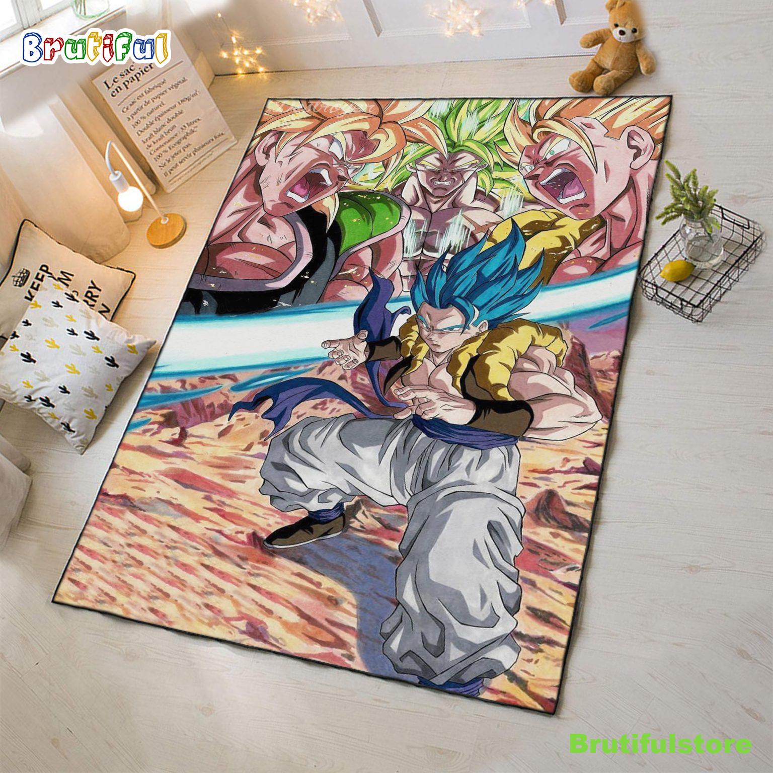 Broly vs Gogeta DB Legends Rug Carpet - Brutifulstore.com