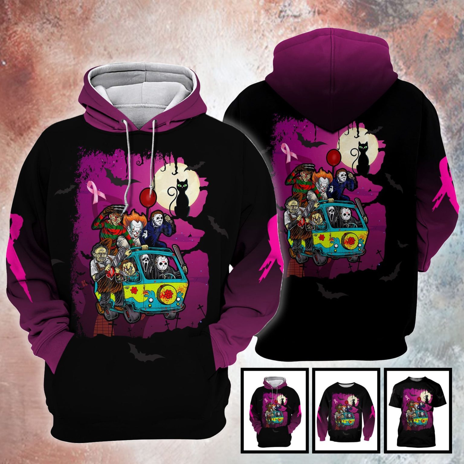 Horror Halloween Michael Myers Scary Face Black All Over Print Shirt - Brutifulstore.com