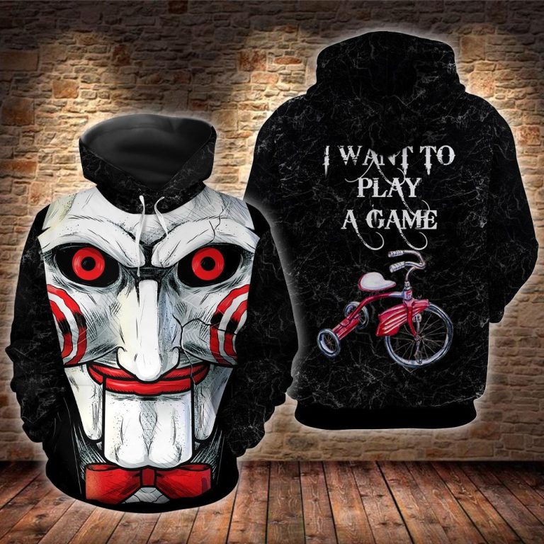 Jigsaw Billy The Puppet I Want To Play A Game Horror Movie Halloween ...