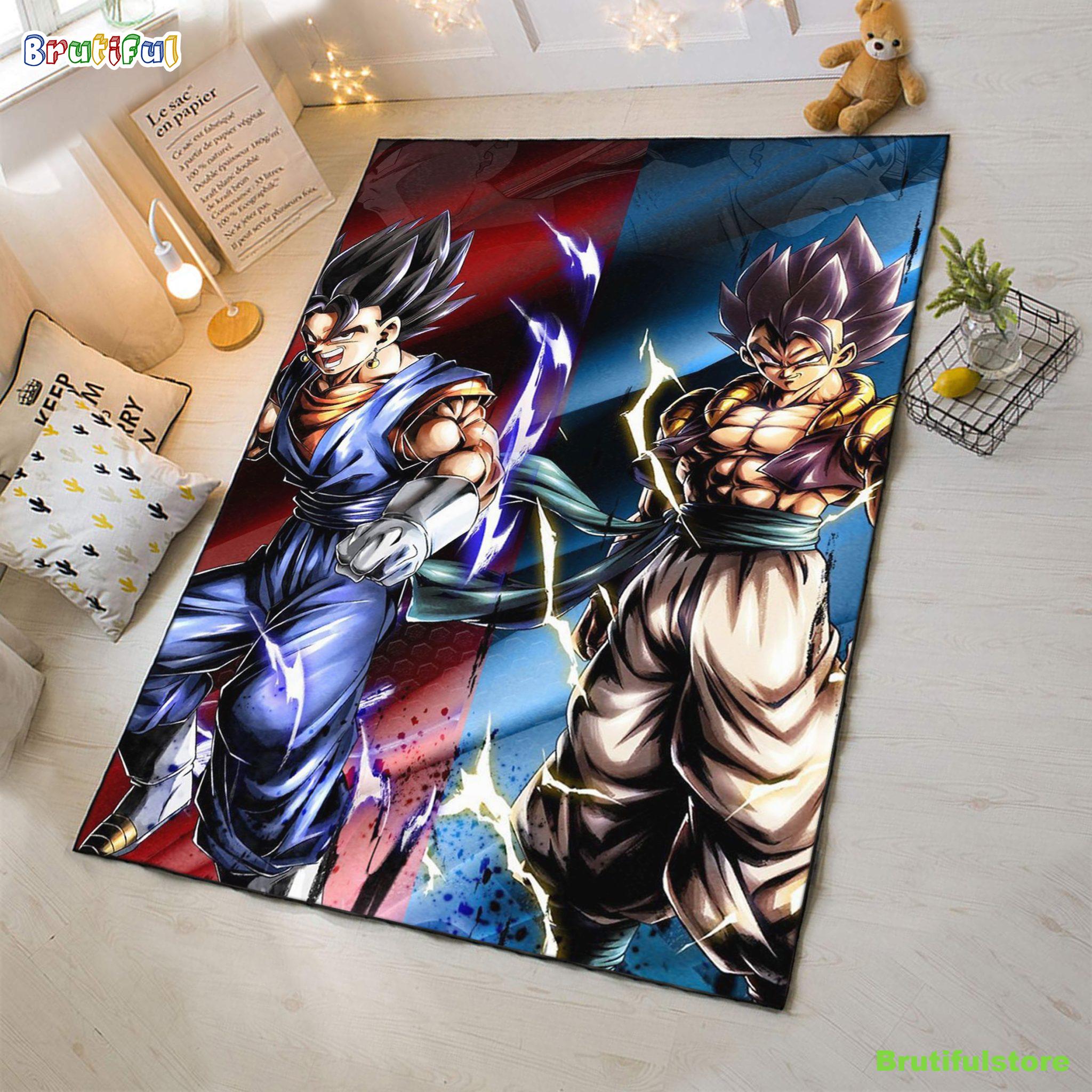 RED Vegito and BLU Gogeta Simple Rug Carpet