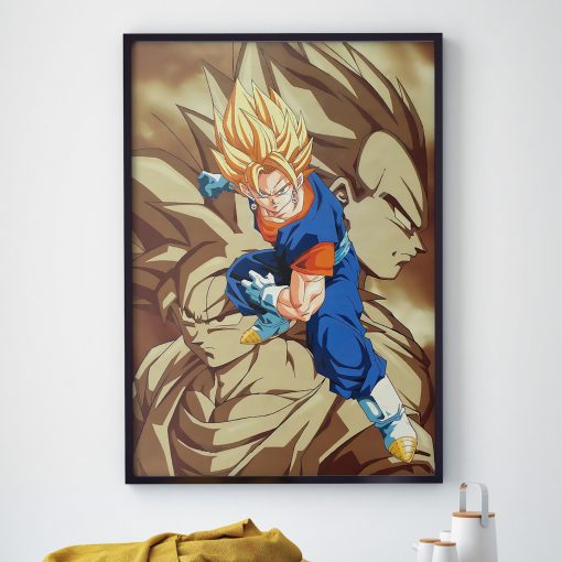 Vegito SSaiyanjin Dragon ball Z Wallpaper Poster Canvas