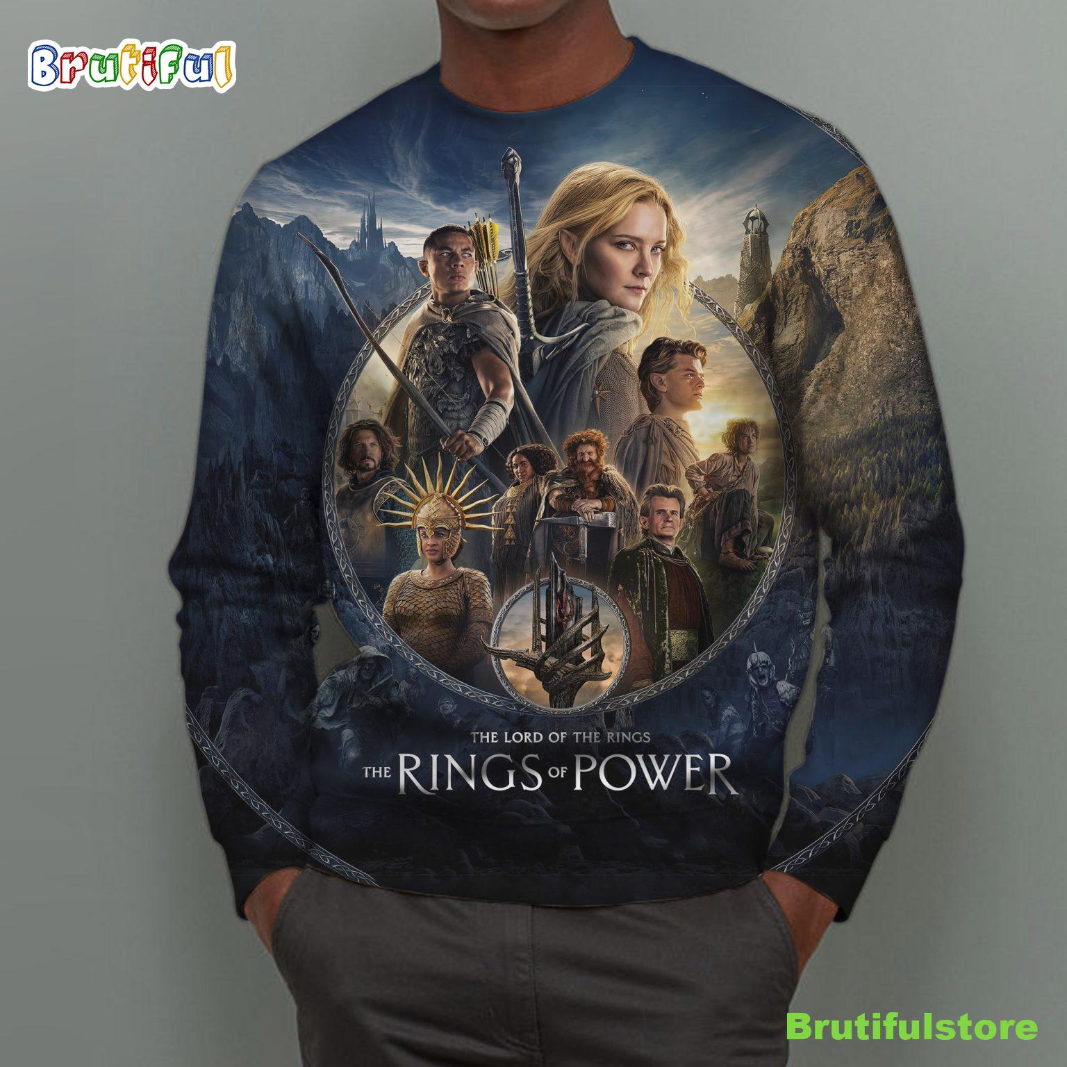 LOTR The Rings Of Power Poster All Over Print Shirt