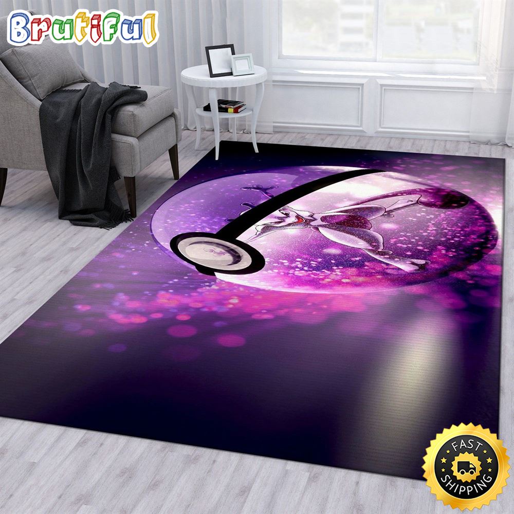 Mewtwo Pokemon Animation Movie Pokemon Area Rug Carpet