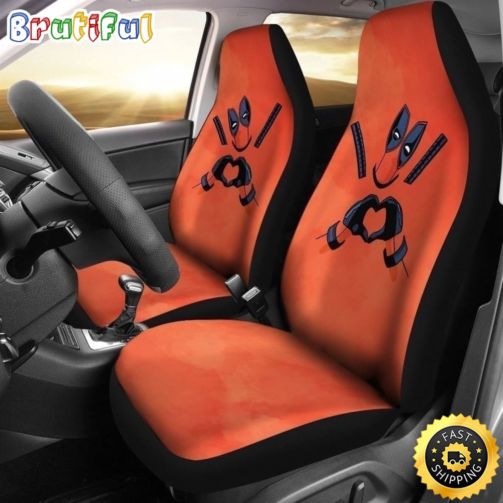 Deadpool With Love Car Seat Covers Universal