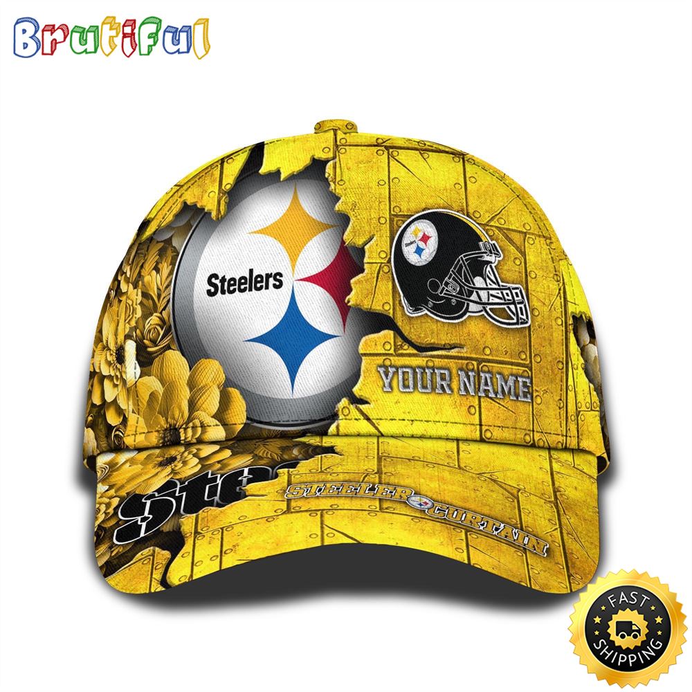 Personalized NFL Pittsburgh Steelers All Over Print Baseball Cap Show ...