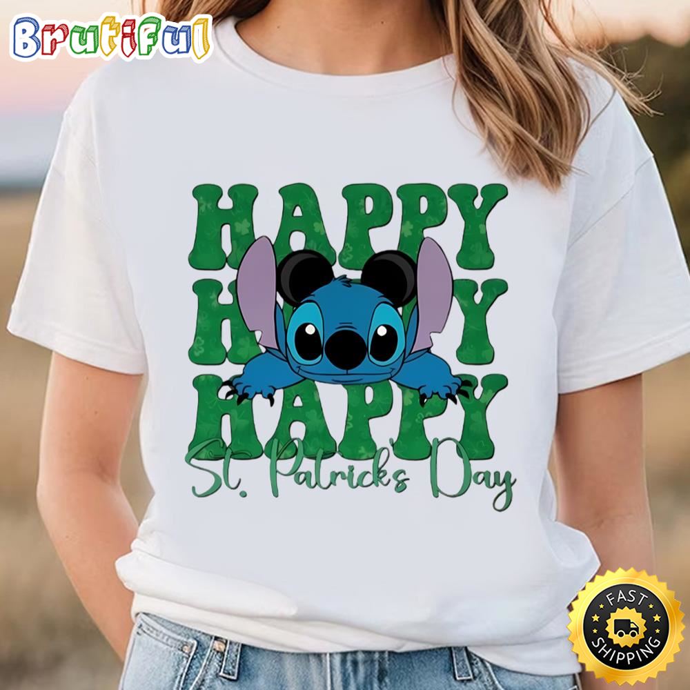 Disney Stitch Happy St Patrick’s Day Shirt