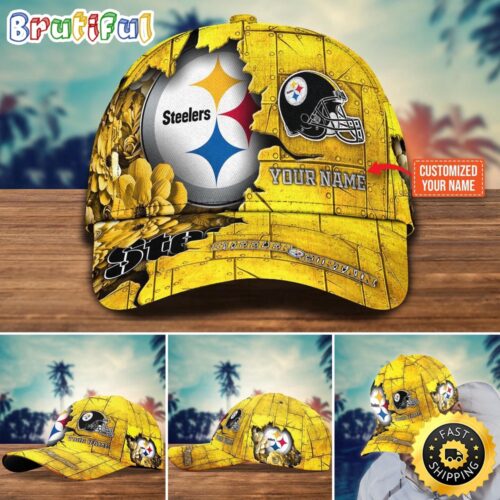 Pittsburgh Steelers Baseball Cap Flower Custom Trending Cap