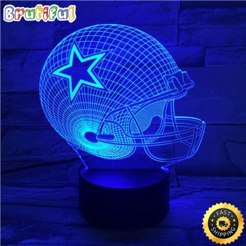 Dallas Cowboys Night Light Sports 3D Illusion LED Lamp