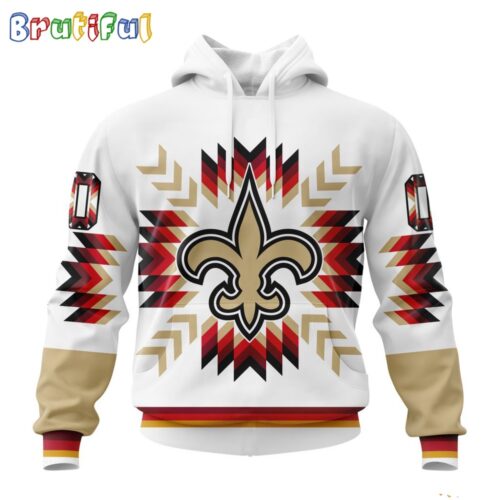 NFL New Orleans Saints Hoodie Special Design With Native Pattern