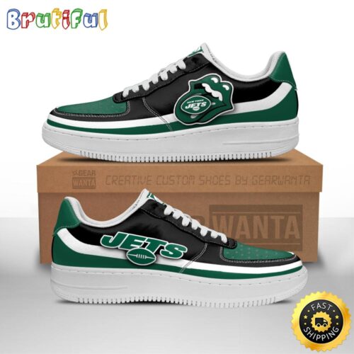 Custom NFL New York Jets Air Force 1 Shoes Sneaker Football Shoes For ...
