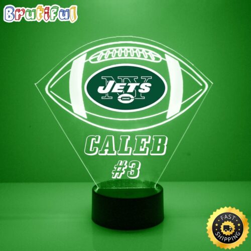 NFL New York Jets Beer Glass Cup 16oz, Custom Football Glass Cup