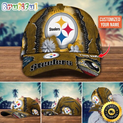 NFL Pittsburgh Steelers Baseball Cap Flag Flower Trending Custom Cap