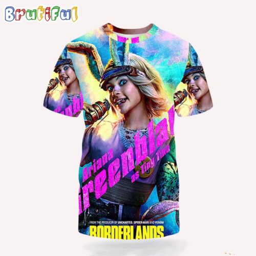 Ariana Greenblatt as Tiny Tina in Borderlands Official Poster 3D T Shirt