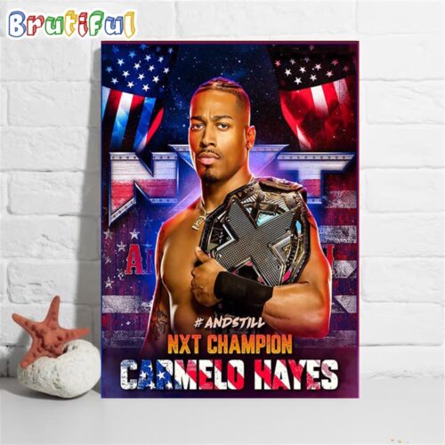 Nathan Frazer And Still WWE NXT Heritage Cup In NXT Gold Rush Wall Art ...