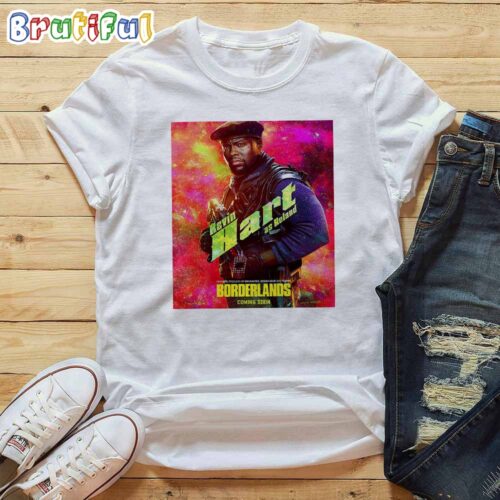 Kevin Hart as Roland in Borderlands Official Poster T-Shirt
