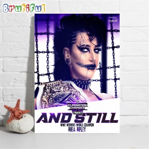 Rhea Ripley WWE Women’s World Champion Elimination Chamber Perth And ...