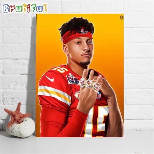 The Kansas City Chiefs Player Patrick Mahomes 3x Super Bowl Rings ...