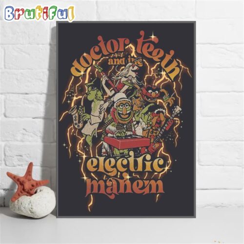 Doctor Teeth And The Electric Mayhem Rock Band Retro Muppets Show Wall ...