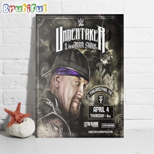 Welcome Undertaker To WWE World WrestleMania XL Wall Art Poster Canvas