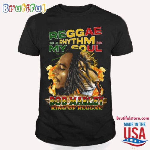 Reggae Is A Rhythm Of My Soul Bob Marley King Of Reggae Wall Art Poster ...