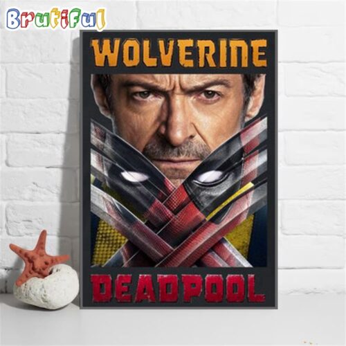 Deadpool Movie Poster, Deadpool And Wolverine Poster Canvas