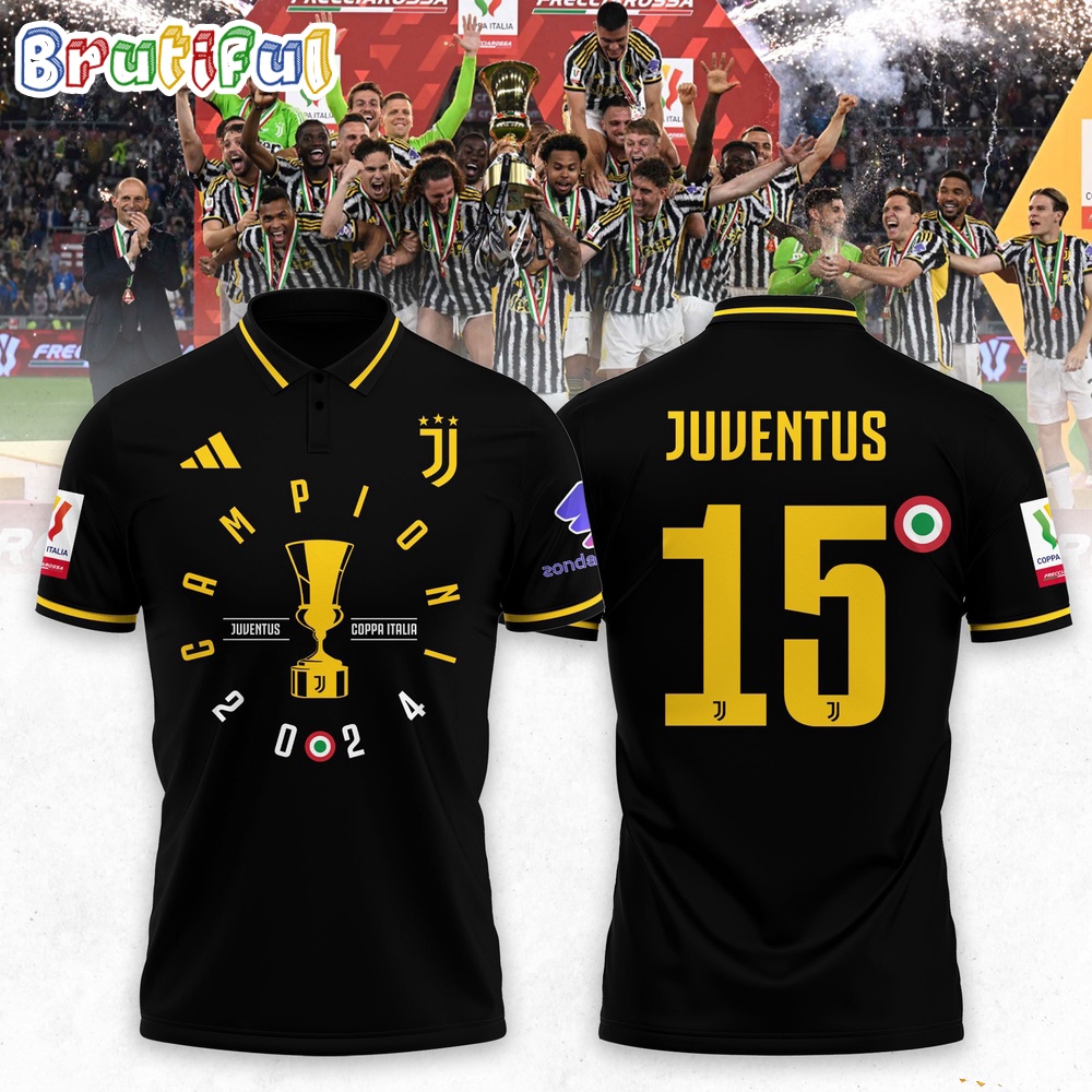 Juventus Campioni Coppa Italia 2023-2024 Polo Shirt