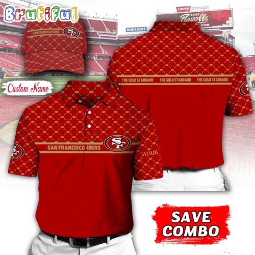 NFL San Francisco 49ers Polo Shirt, Custom Football Polo Shirt And Cap