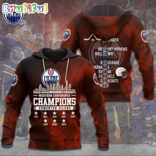 Edmonton Oilers 2024 NHL Western Conference Champions Cap