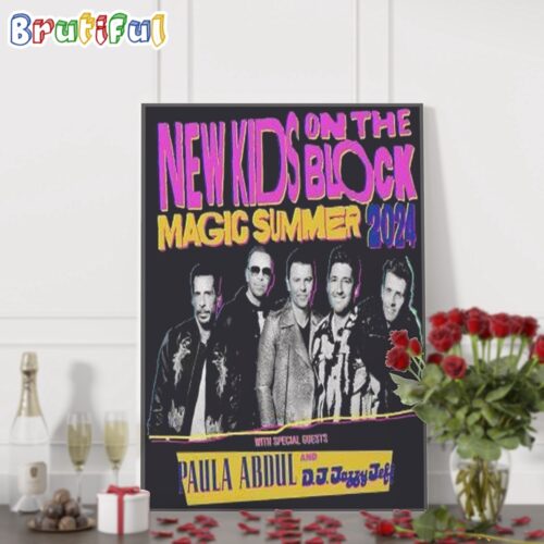 New Kids On The Block Magic Summer Tour 2024 Poster Canvas Art, Magic ...
