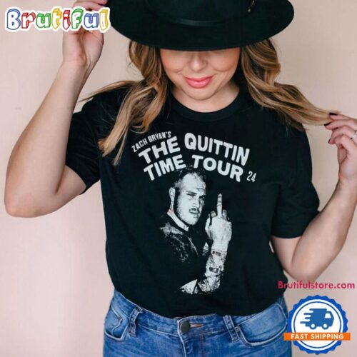 Vintage The Quittin Time Tour Bryan T Shirt, Zach Fan Tee
