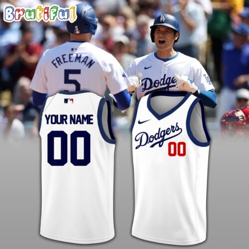 MLB Los Angeles Dodgers Custom Basketball Jersey