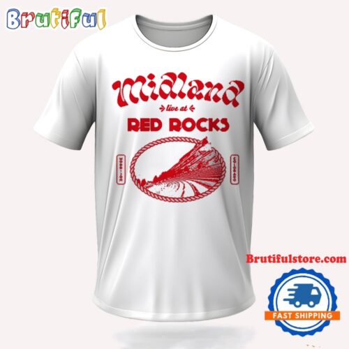 Midland Red Rocks Vintage T Shirt