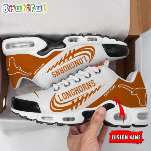 NCAA Texas Longhorns Logo Football Team Design Air Max Plus Shoes