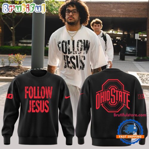 Ohio State Football Jesus Won 2024 Red Sweatshirt
