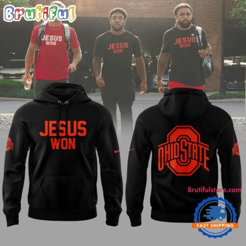 Ohio State Football Jesus Won Hoodie