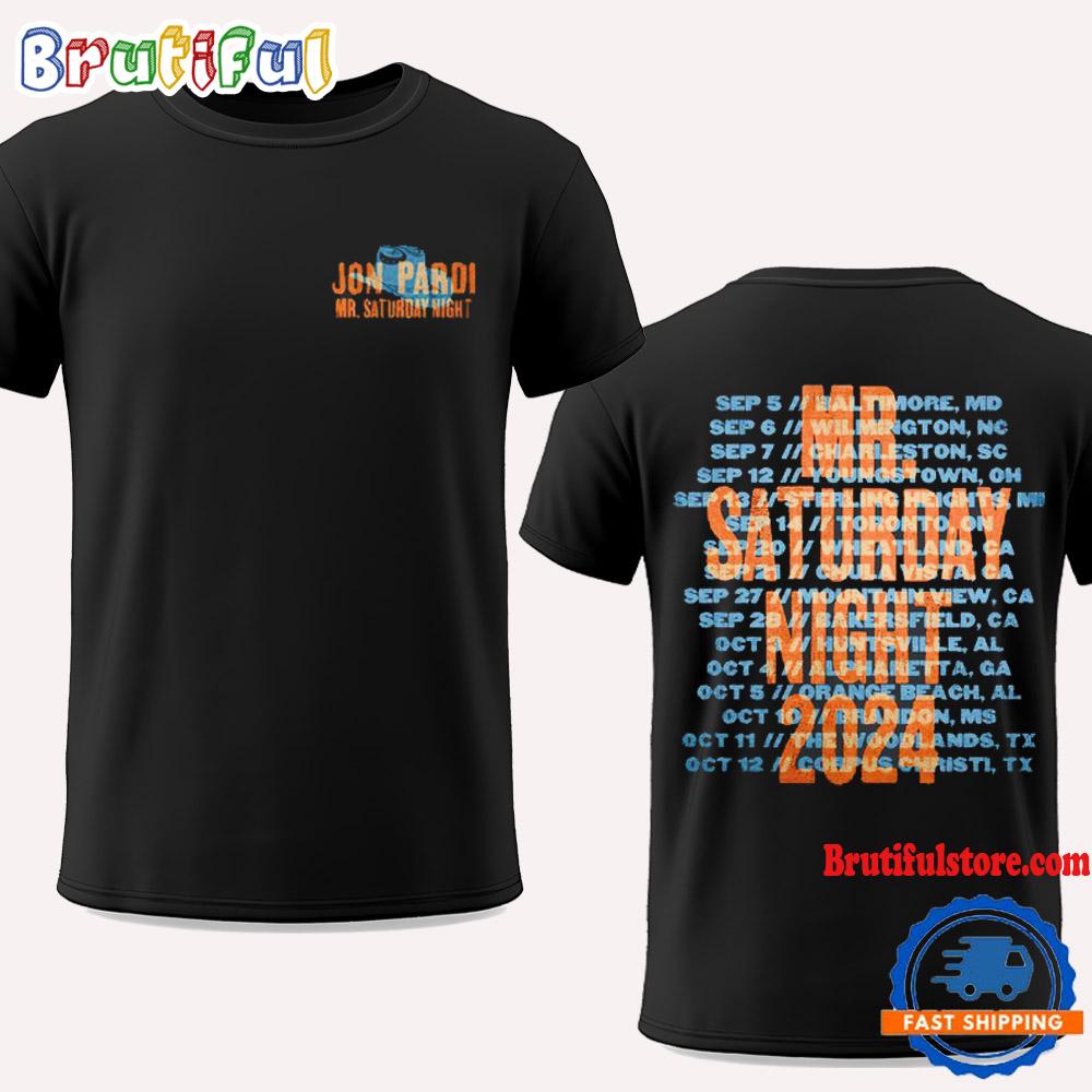 Jon Pardi Mr. Saturday Night Tour 2024 Concert T Shirt