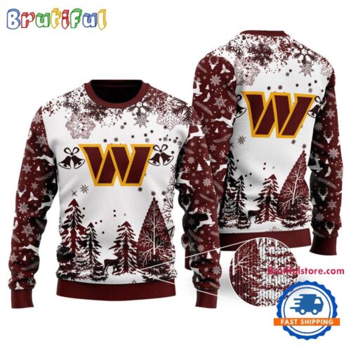 NFL Washington Commanders Logo Football Team Special Xmas Tree ...