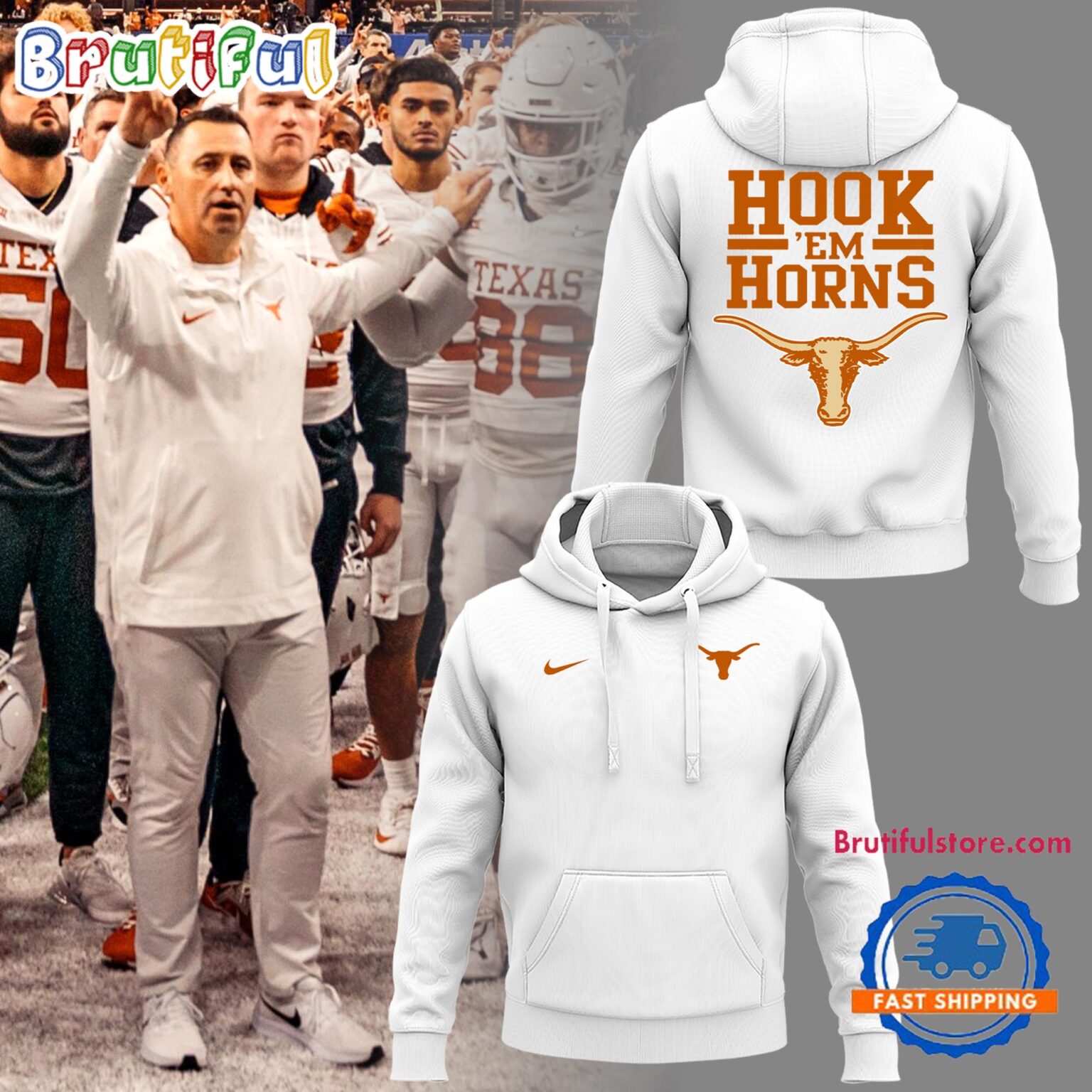 Texas Longhorns 2025 Skyline Names Logo T Shirt