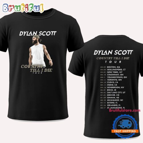 Dylan Scott Country Til I Die Tour 2025 Unisex T Shirt