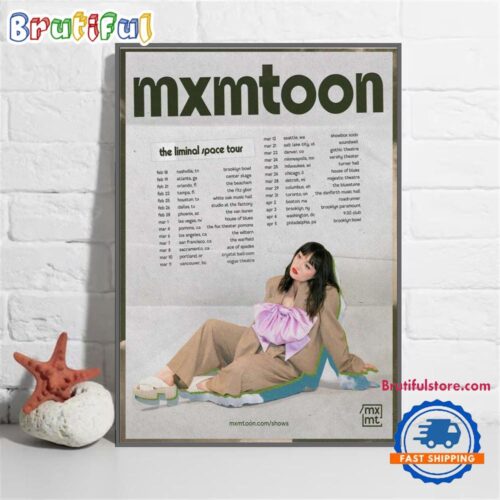 Mxmtoon The Liminal Space Tour 2025 Poster Canvas Art