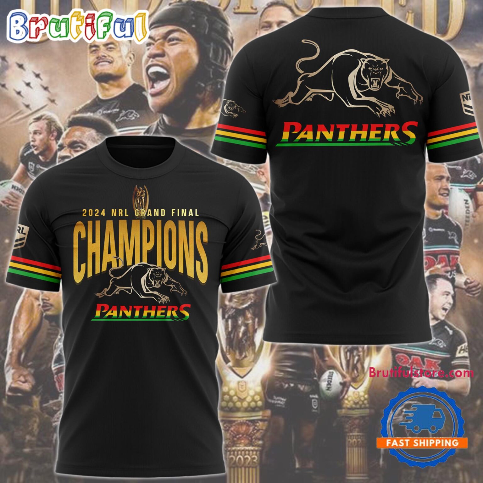 Penrith Panthers 2024 NRL Grand Final Champions Back To Back Hoodie