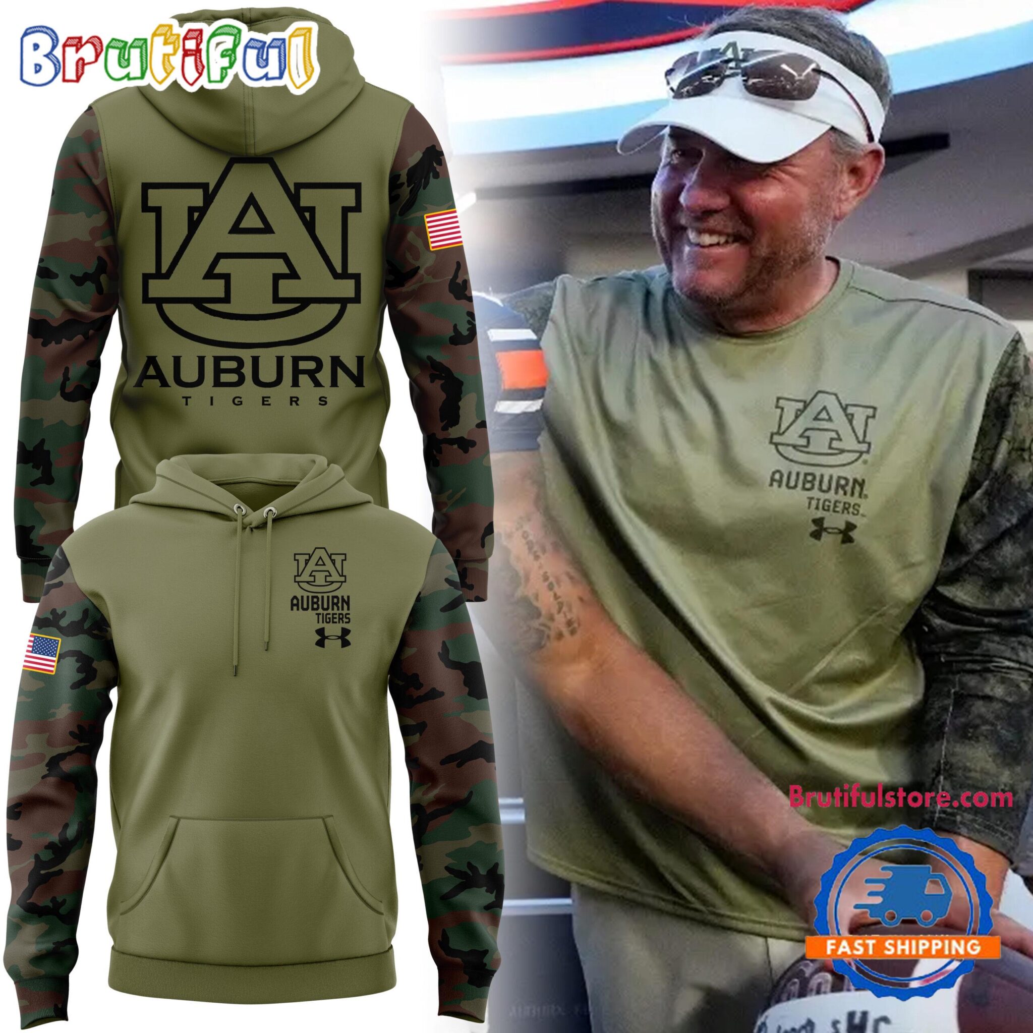 Auburn Tigers Football 2024 Military Appreciation Limited Edition Hoodie